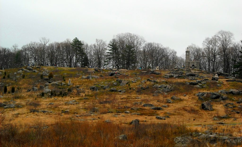 The 16th Michigan Infantry on Little Round Top at The Battle of ...